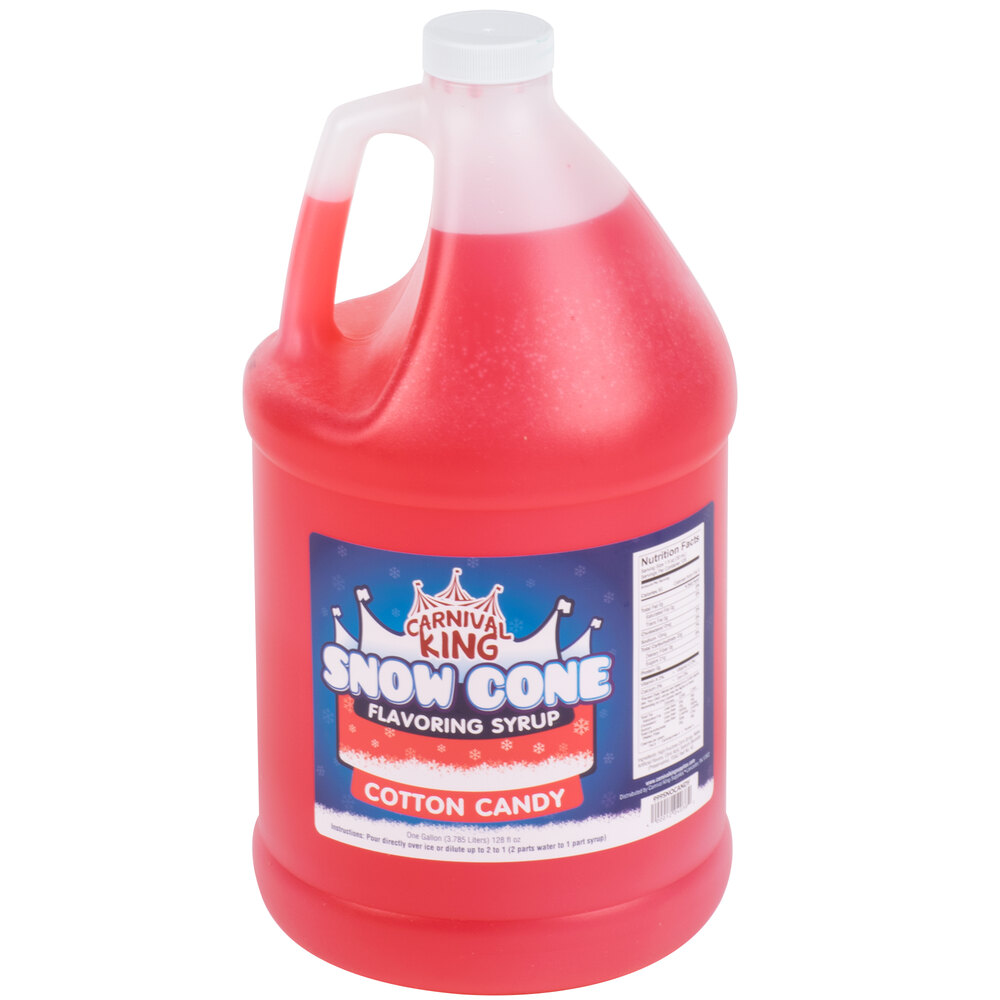 Carnival King 1 Gallon Cotton Candy Snow Cone Syrup