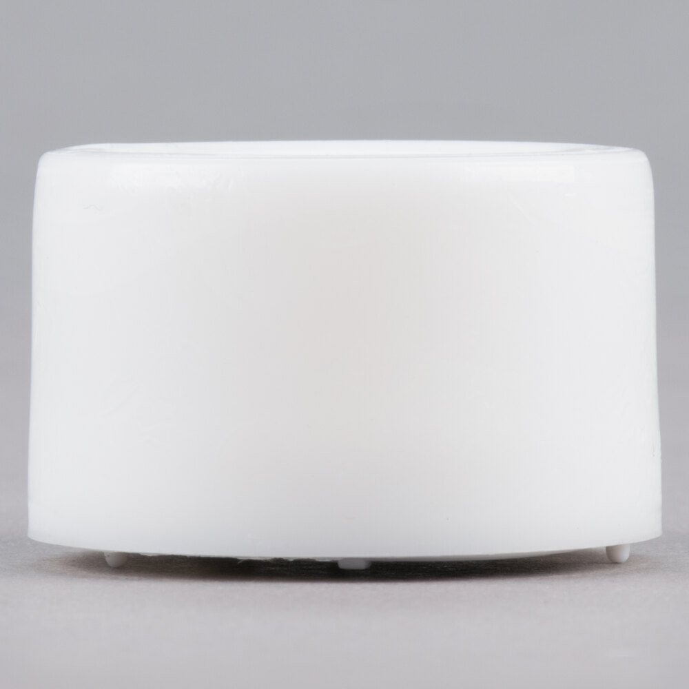 Sterno 60170 3/4" White Flameless Real Wax Mini Votive - 50/Case