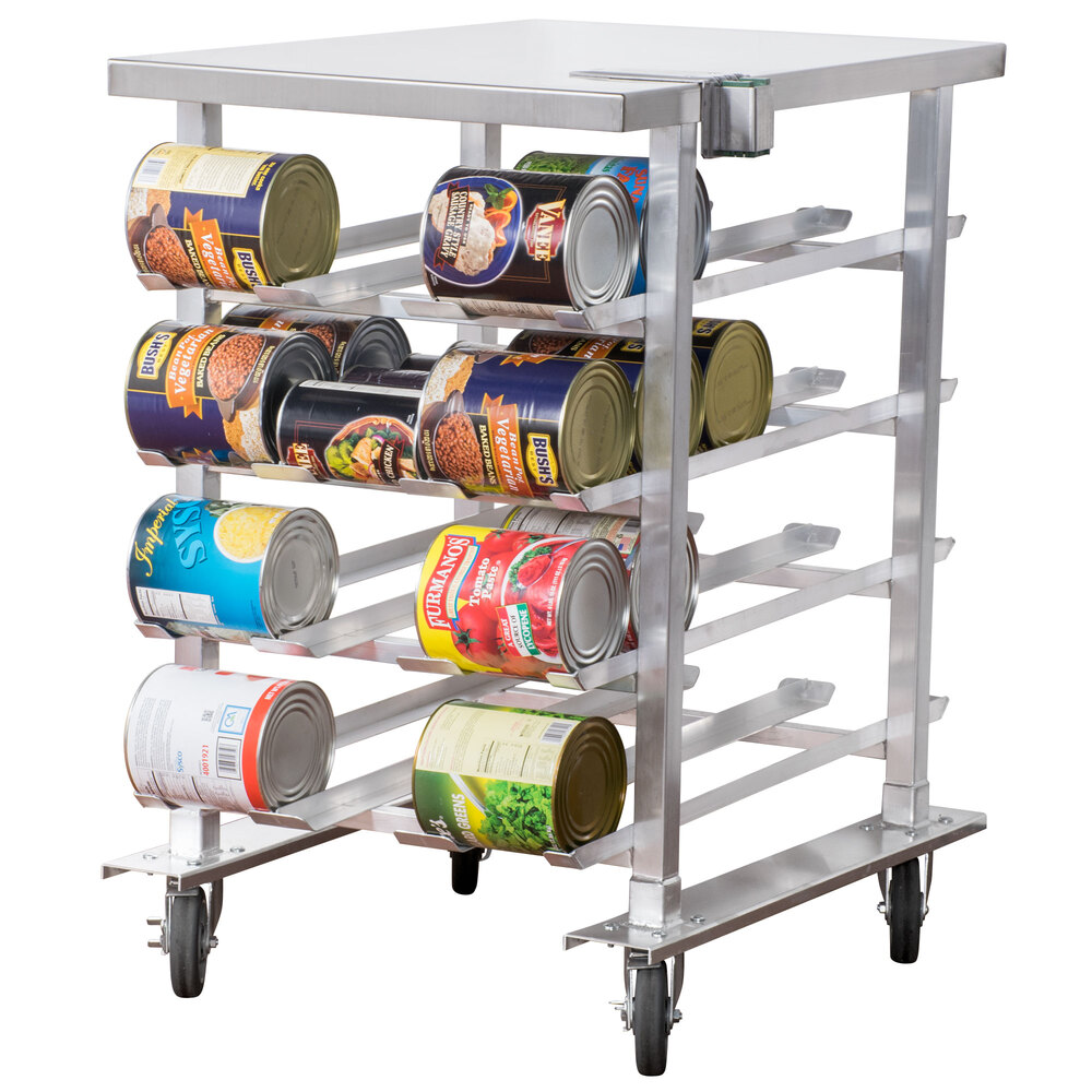 Regency CANRK72SS Half Size Mobile Aluminum Can Rack for #10 and #5 ...
