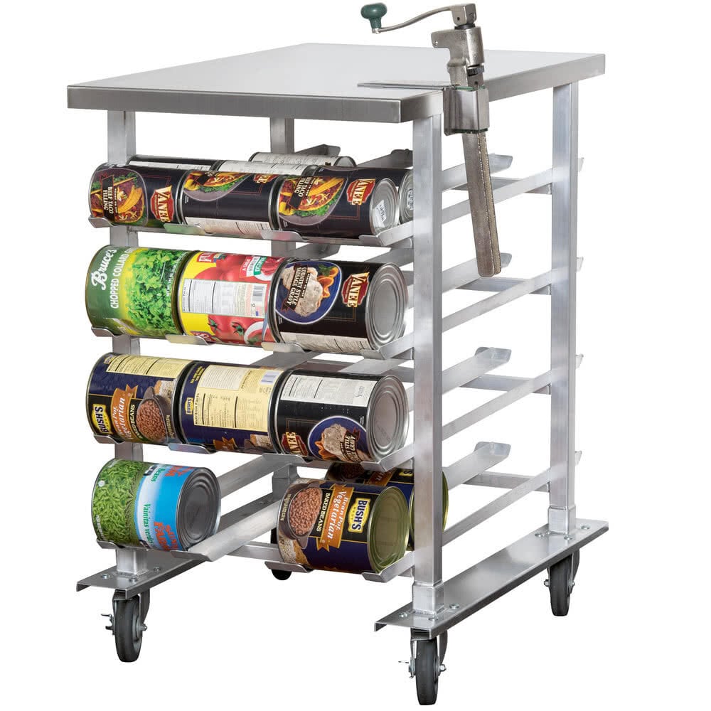Regency CANSTN72 Half Size Mobile Aluminum Can Rack for #10 and #5 Cans ...