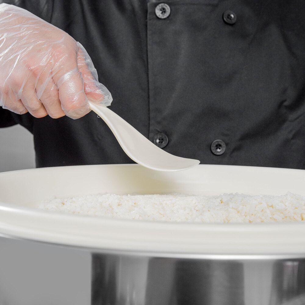 7" Solid Plastic Rice Paddle