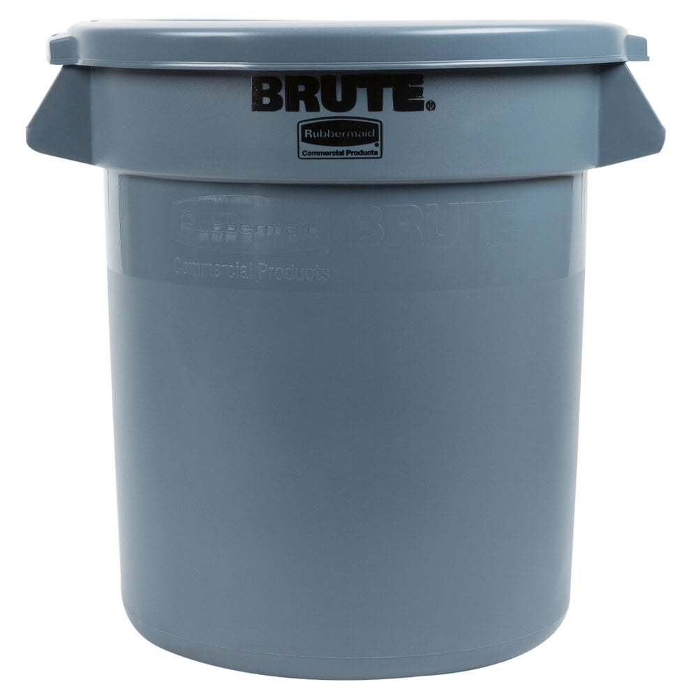 Rubbermaid Brute 10 Gallon Trash Can & Lid