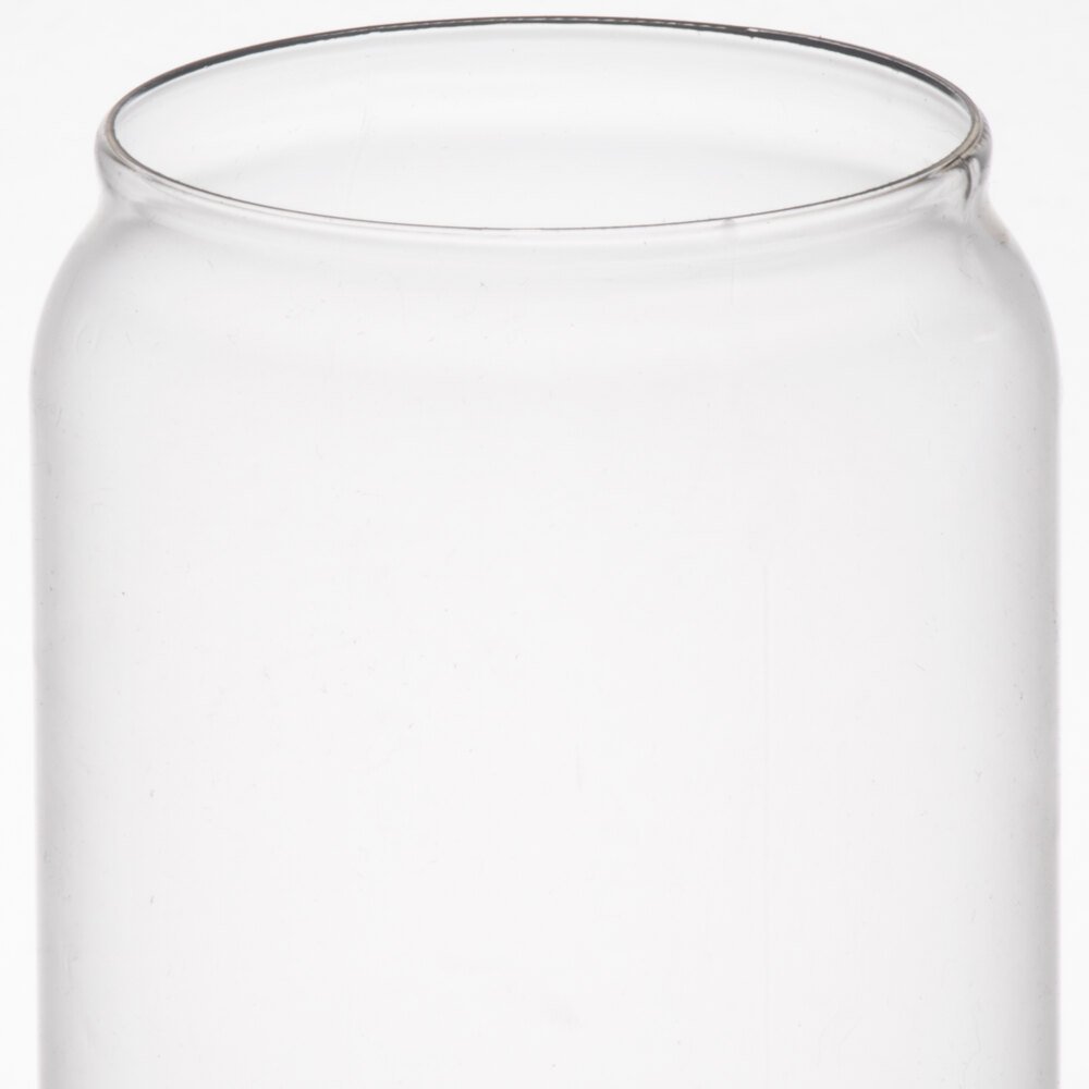 WNA Comet RESCG16 Reserv 16 oz. Clear Plastic Disposable Beer Can - 16/Pack