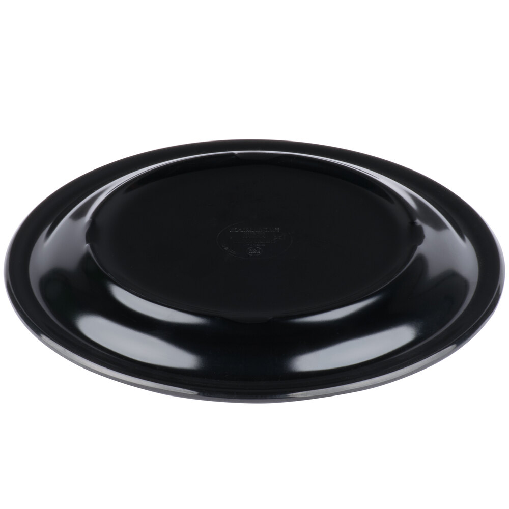 Carlisle 4350103 Dallas Ware 9" Black Melamine Plate - 48/Case