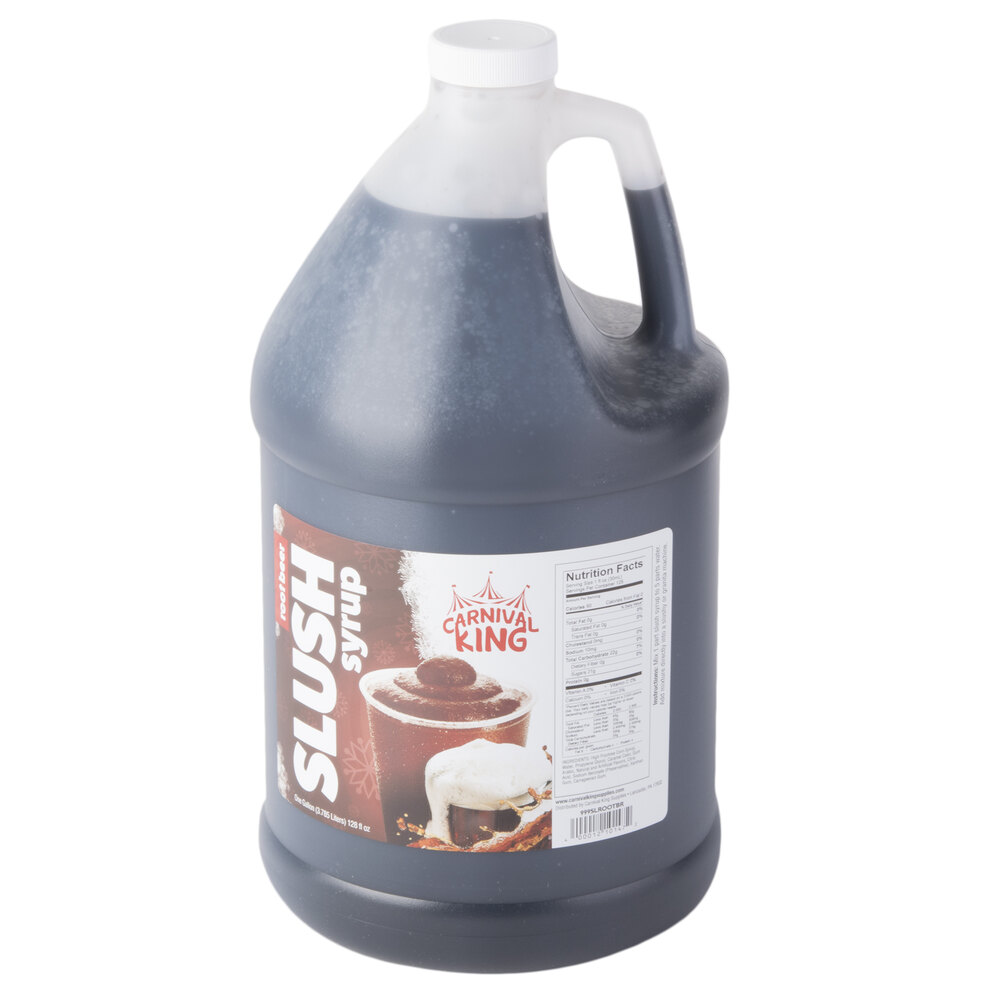 Carnival King 1 Gallon Root Beer Slushy Syrup - 4/Case