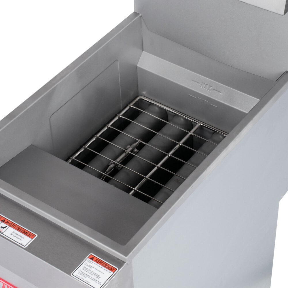 Vulcan LG400-1 45-50 lb. Natural Gas Floor Fryer - 120,000 BTU