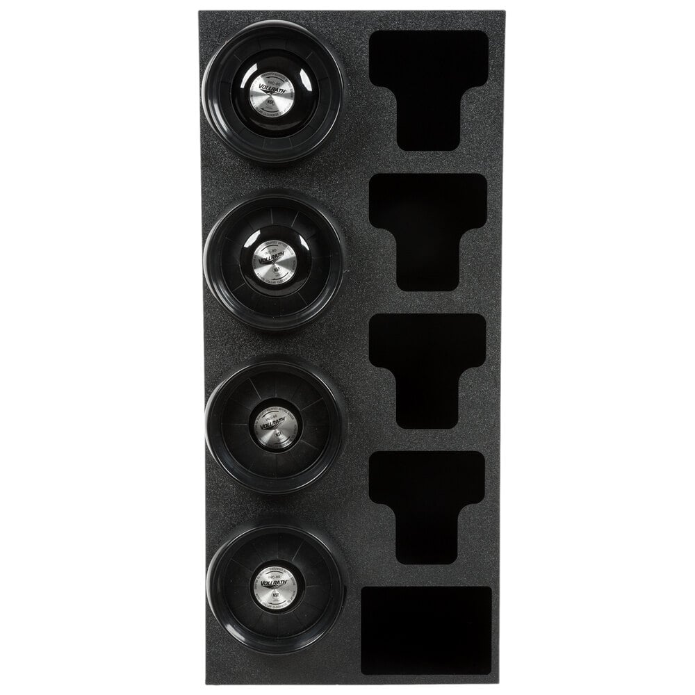 Vollrath G58807 Black 4-Slot 8 - 44 oz. Countertop Cup Dispenser ...