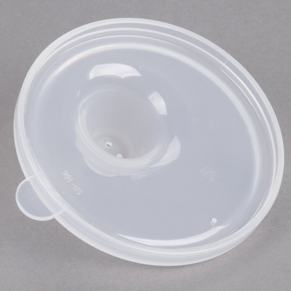 GET SN-106-CL Perforated Opening Clear Polypropylene Lid - 24/Case