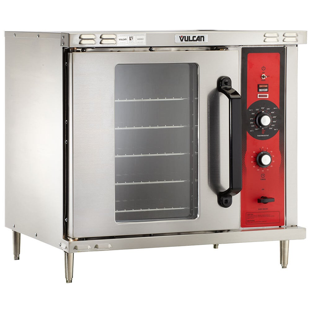 Vulcan GCO2D-NAT Natural Gas Single Deck Half Size Gas Convection Oven ...