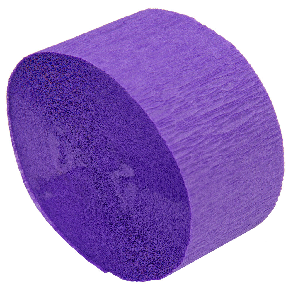 Creative Converting 318910 81' Amethyst Purple Streamer Paper - 12/Case