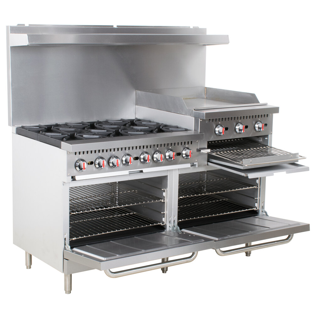Cooking Performance Group S60-GS24-L Liquid Propane 6 Burner 60" Range ...