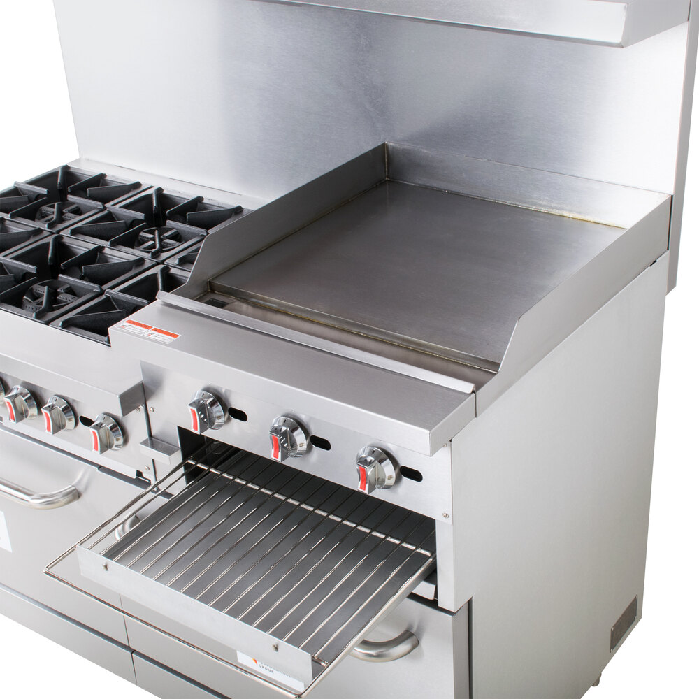 Cooking Performance Group S60-GS24-L Liquid Propane 6 Burner 60" Range ...