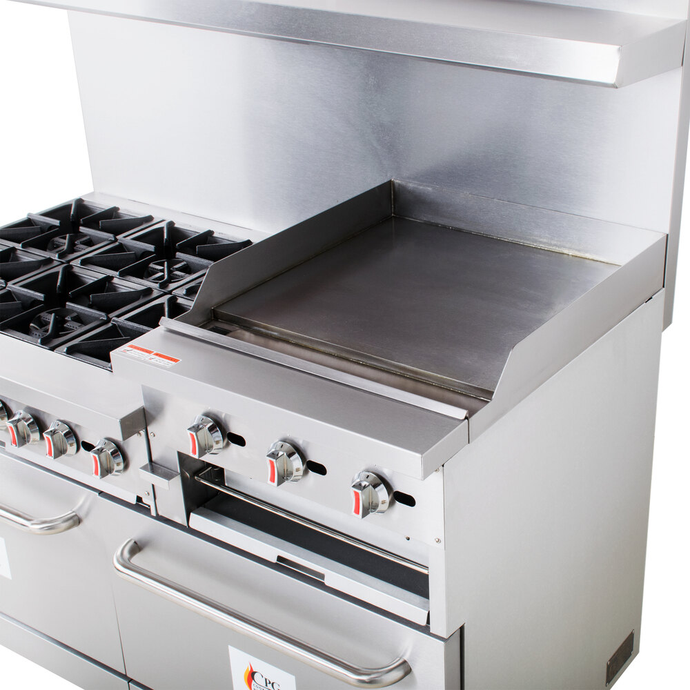 Cooking Performance Group S60-GS24-L Liquid Propane 6 Burner 60" Range ...