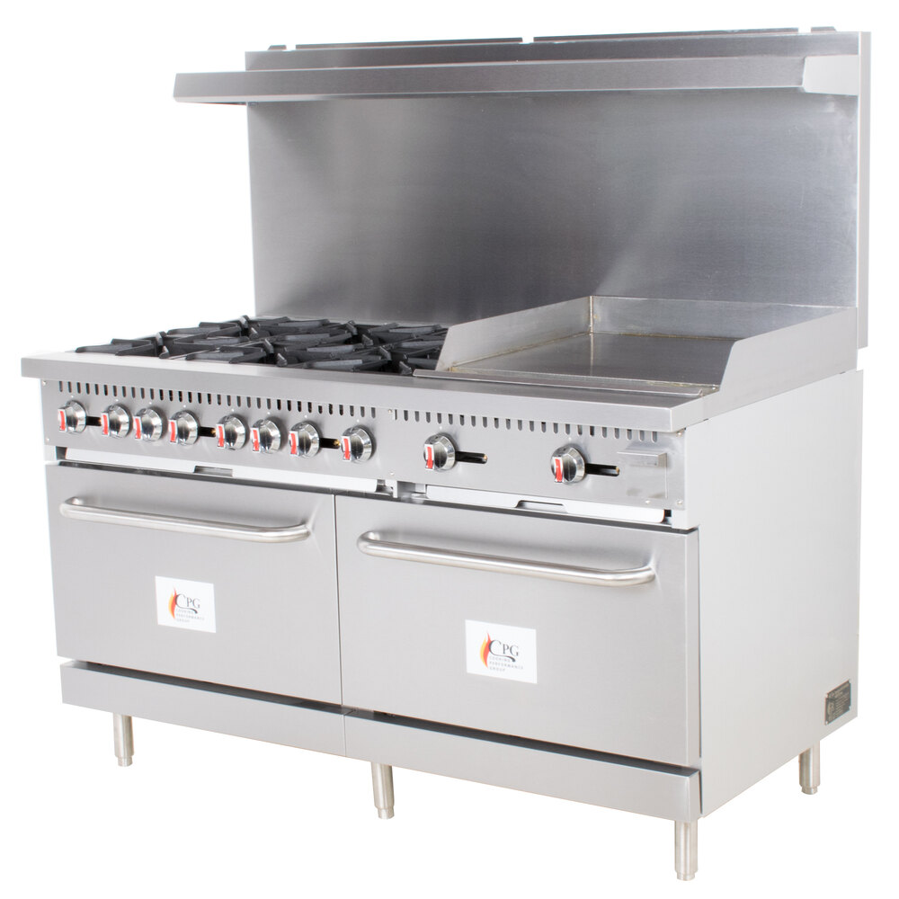 Cooking Performance Group S60-G24-L Liquid Propane 6 Burner 60" Range ...