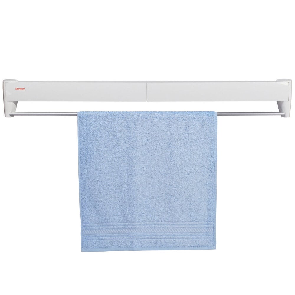 40 5/8" White Retractable Wall Mount Drying Rack