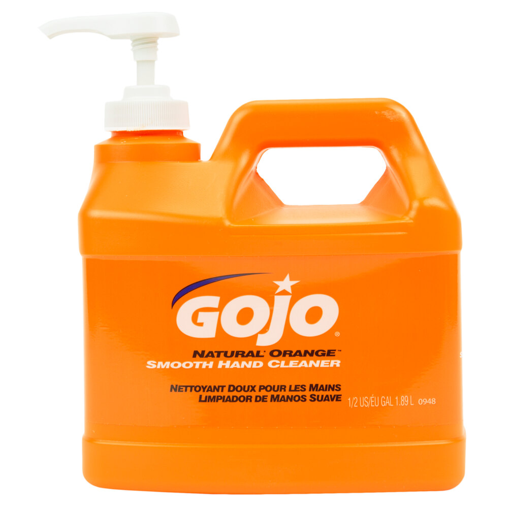 GOJO® 0948-04 1/2 Gallon Natural Orange Smooth Hand Cleaner