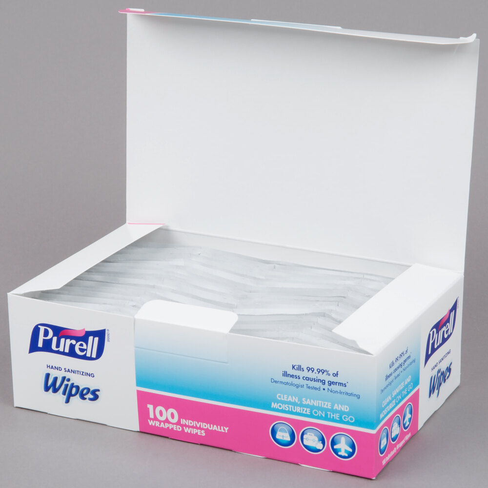 Purell® 9022-10 Hand Sanitizing Wipes 100 Count Box