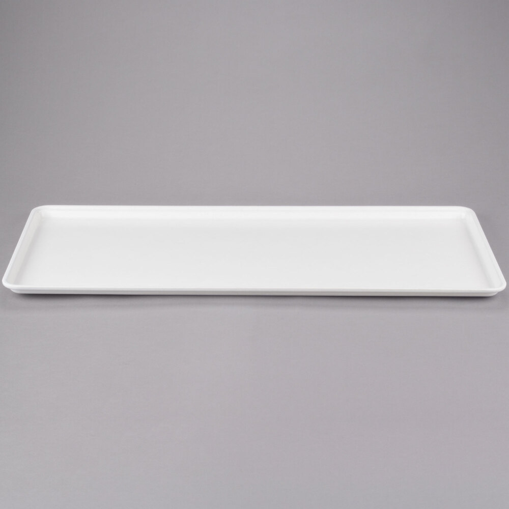 MFG Tray 338001 1537 12 1/2" x 27" White Fiberglass Supreme Display Tray