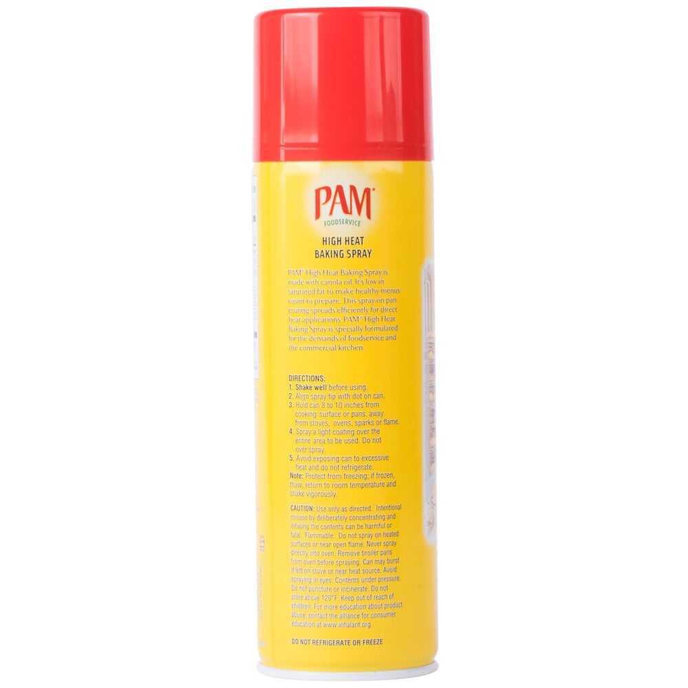 PAM 17 oz. High Heat Baking Release Spray - 6/Case