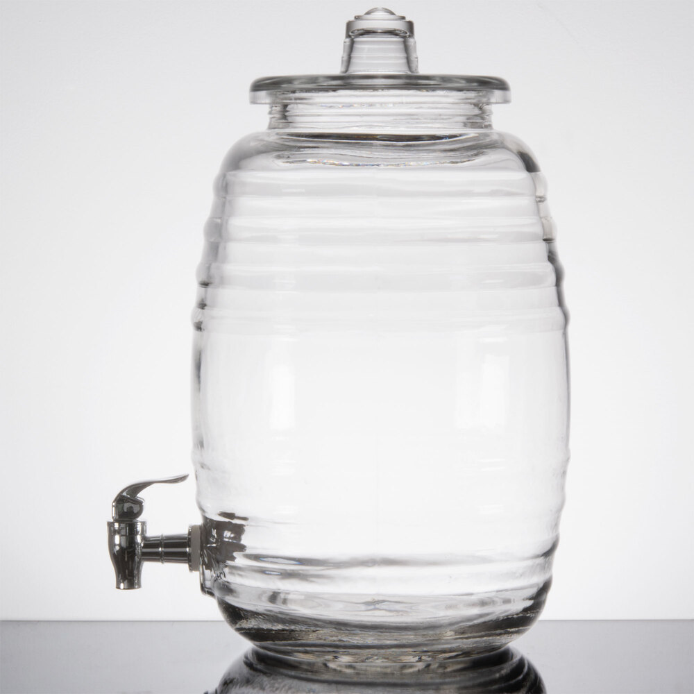 Core 2.5 Gallon Barrel Glass Beverage Dispenser