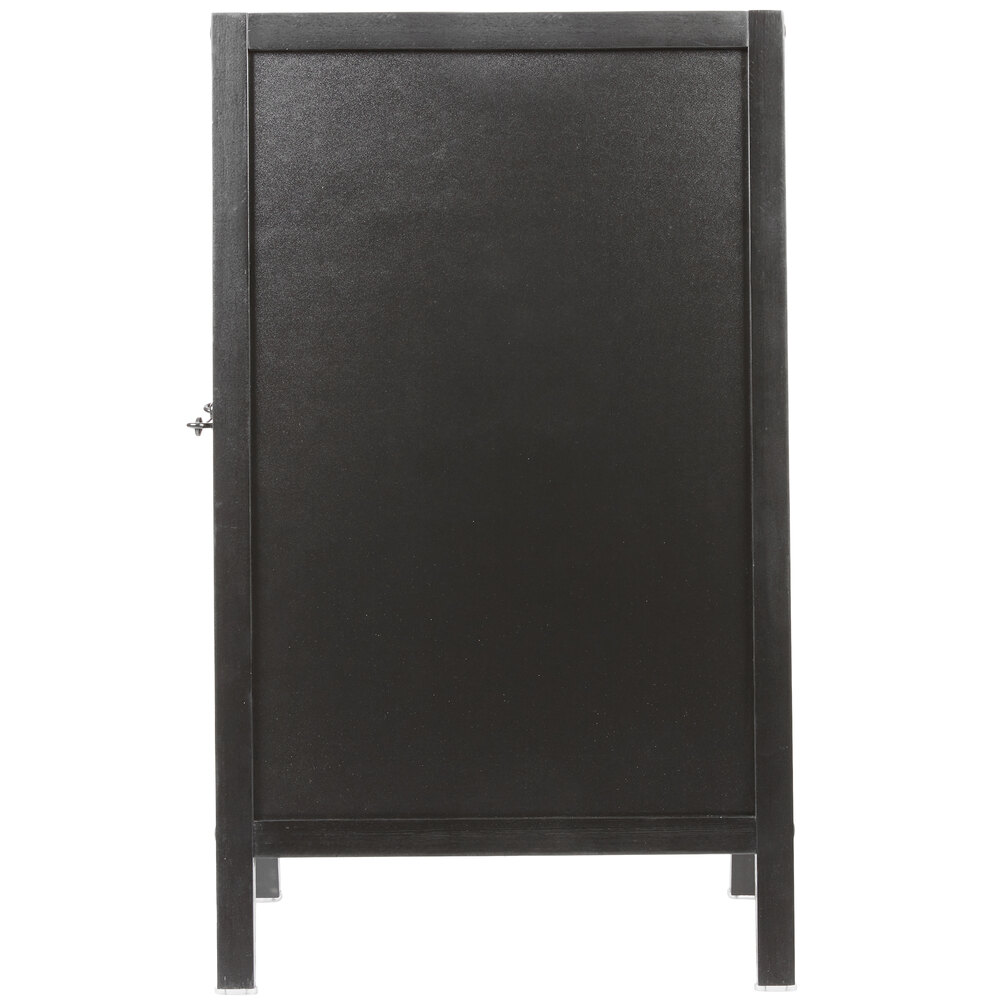 Choice A-Frame Chalkboard Sidewalk Sign - Black Wood - 20" x 34"