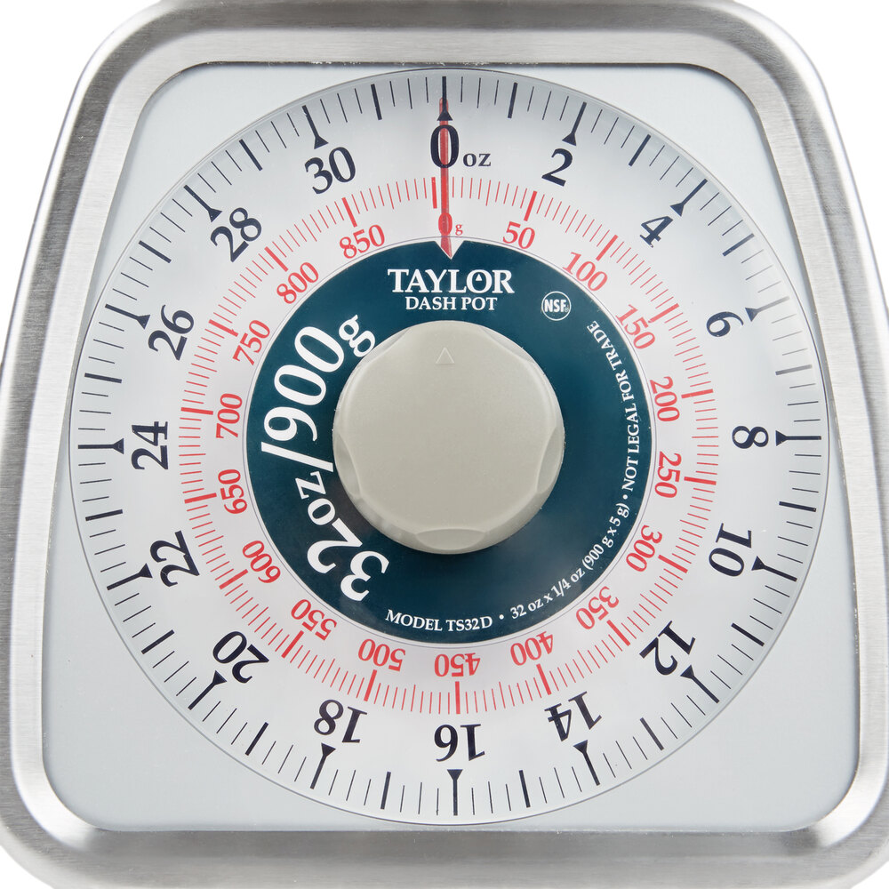 Taylor TS32D 32 oz. Mechanical Portion Control Scale with Dashpot