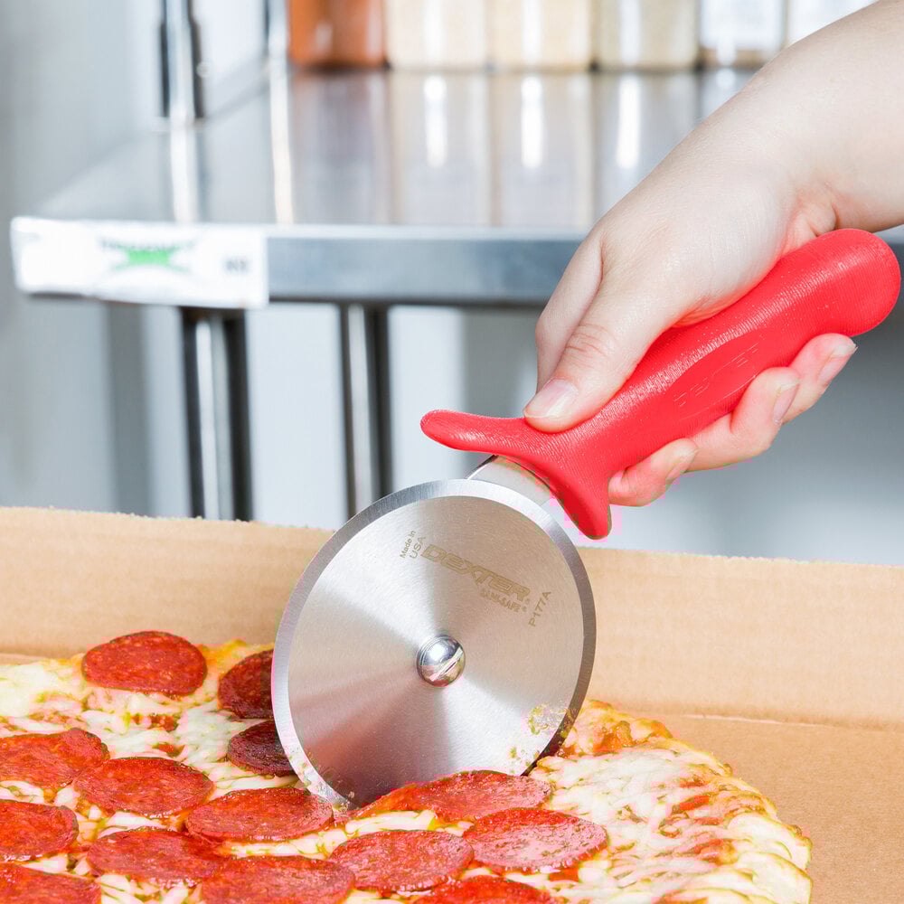 Dexter-Russell 18023R 4" Sani-Safe Red Handle Pizza Cutter