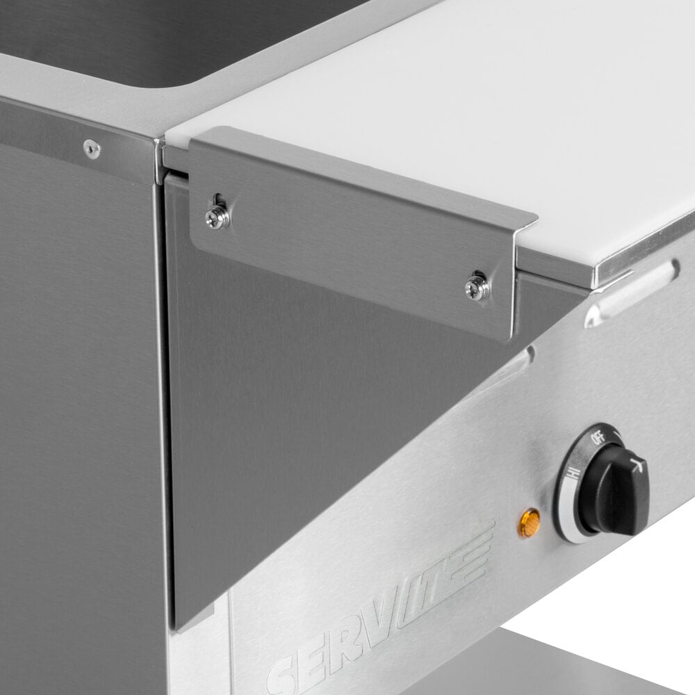 ServIt EST-2WE Two Pan Open Well Electric Steam Table with Undershelf ...