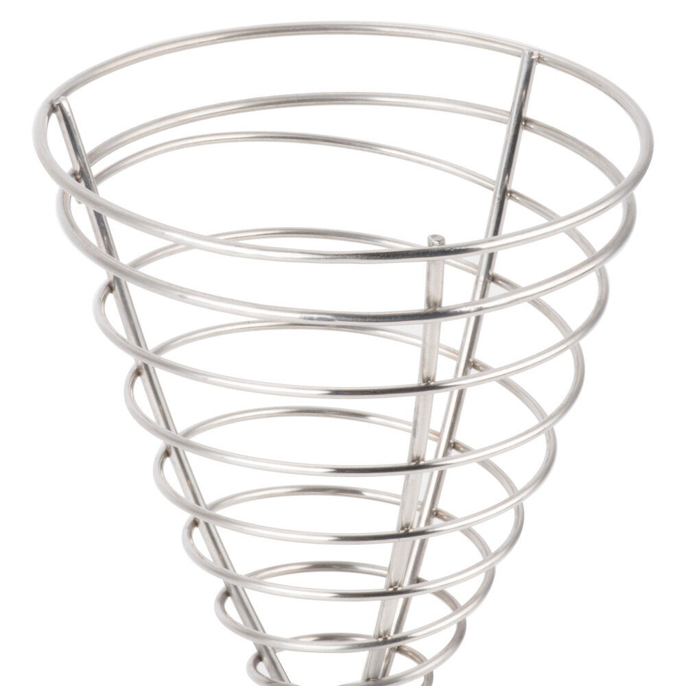 Clipper Mill by GET 4-88068 4" Round Stainless Steel Spiral Wire Cone ...