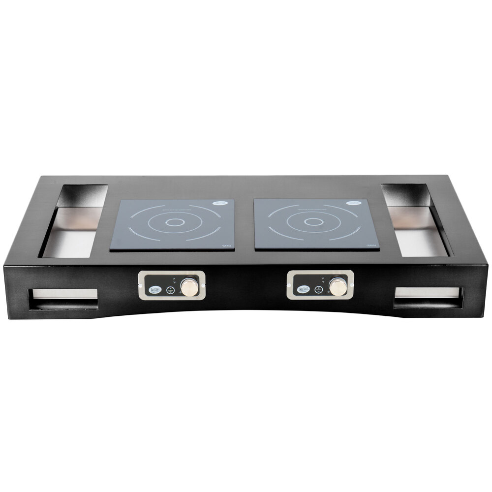 Tablecraft CWACTION2TBK 47 3/8" x 25 1/2" x 5 1/2" Black Brushed ...