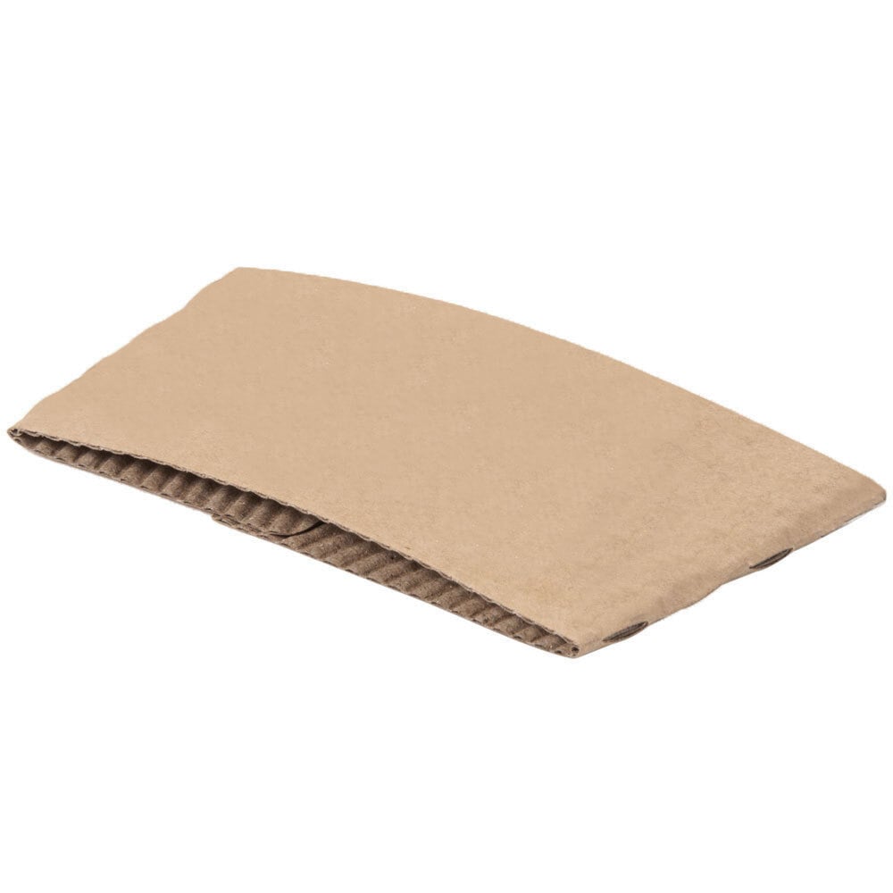 EcoChoice 8 oz. Kraft Coffee Cup Sleeve / Jacket / Clutch - 50/Pack