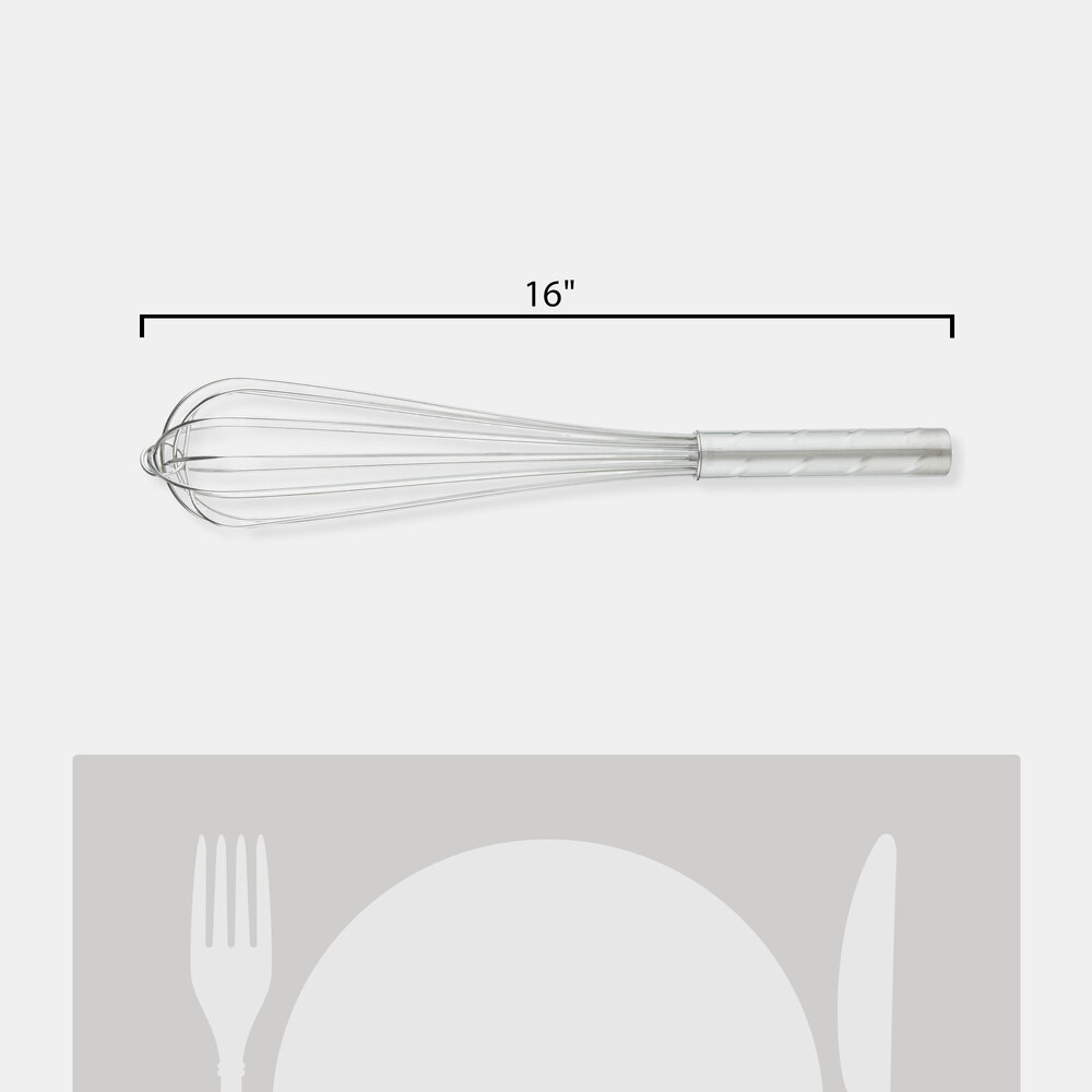 Vollrath 47283 Jacob's Pride 16" Stainless Steel French Whip / Whisk