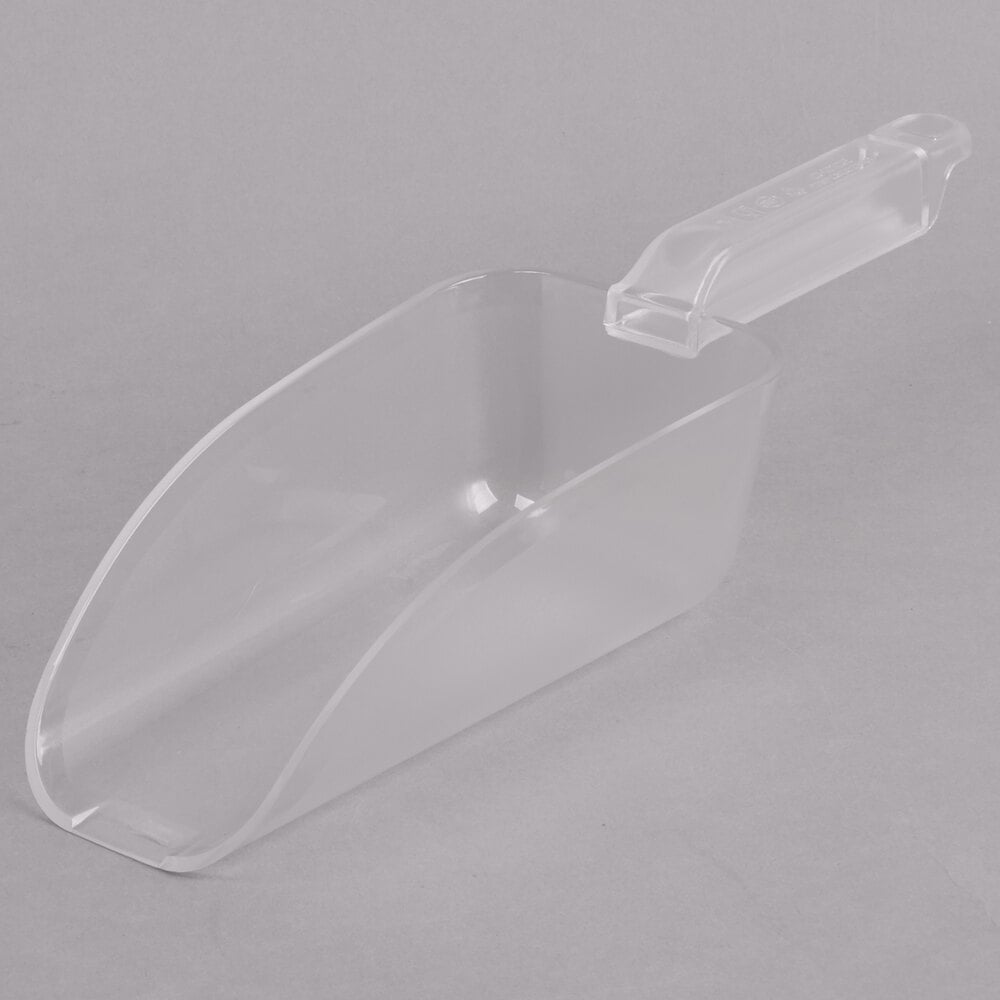 Choice 24 oz. Clear Plastic Utility Scoop