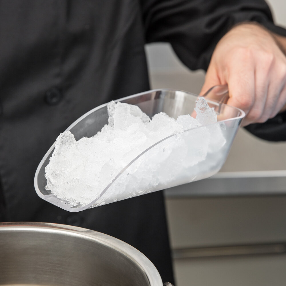 Choice 24 oz. Clear Plastic Utility Scoop