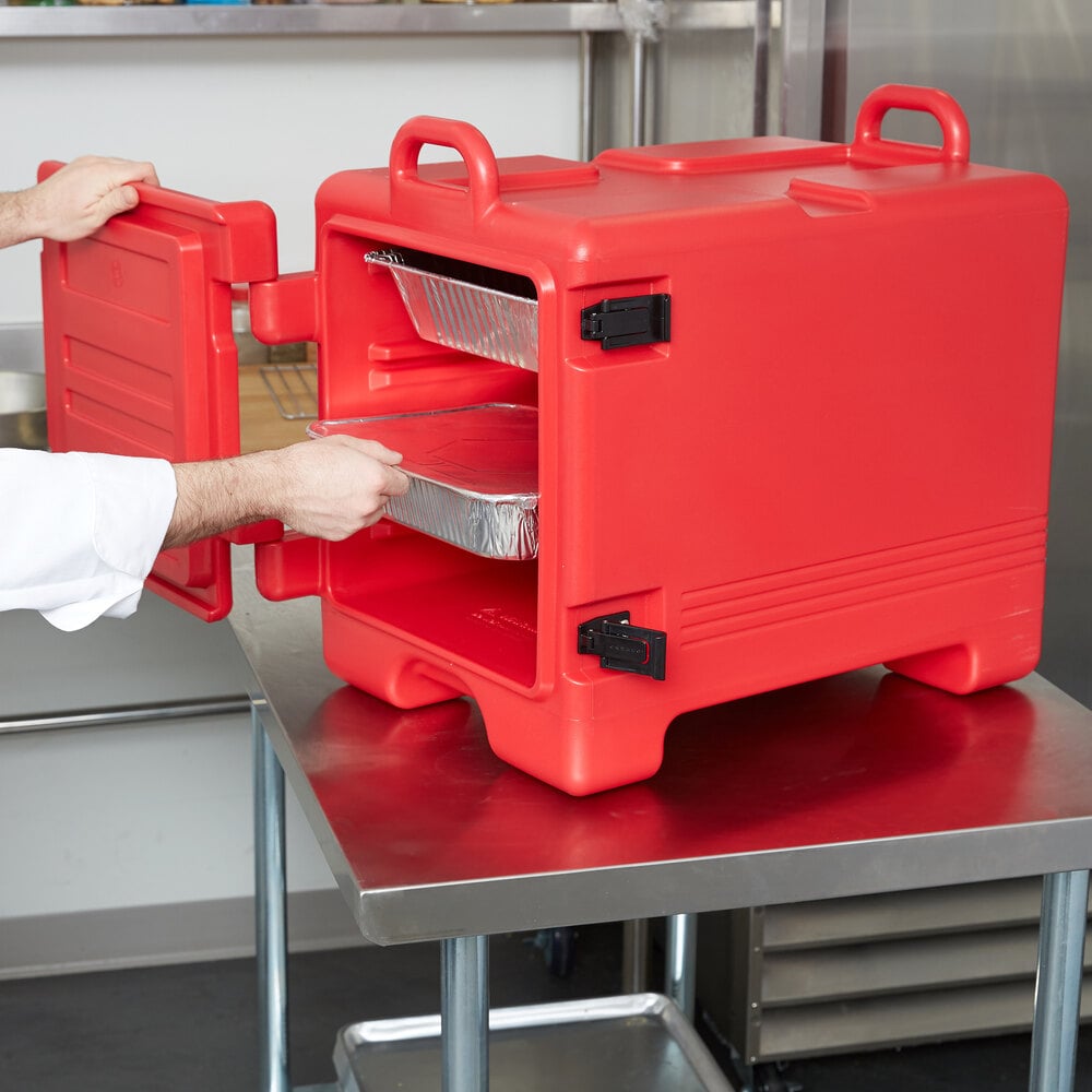 Cambro UPC300158 Ultra Pan Carrier® Hot Red Front Loading Insulated ...