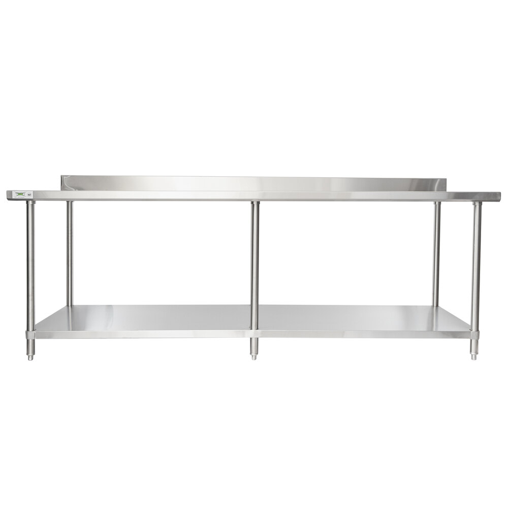 Regency 36" x 96" 16 Gauge Stainless Steel Commercial Work Table with 4 ...