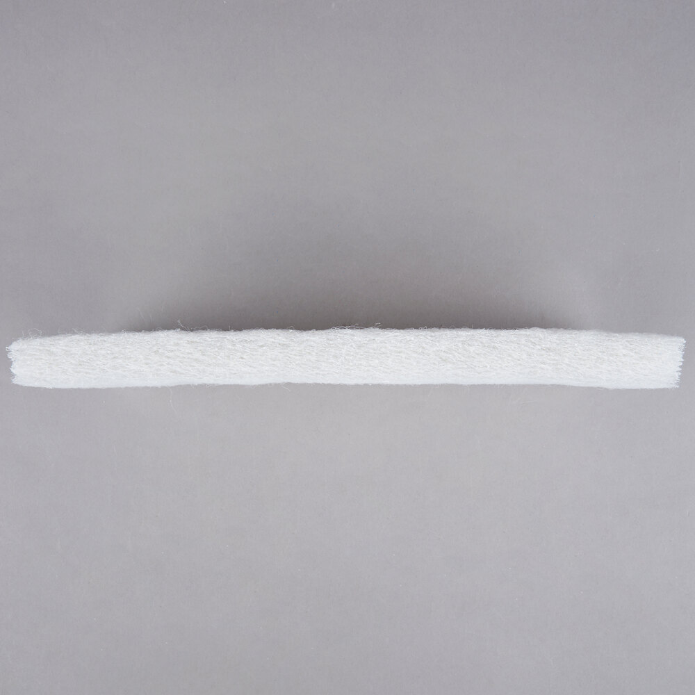 3M 8440 Doodlebug 10" x 4 5/8" White Cleaning Pad - 5/Pack