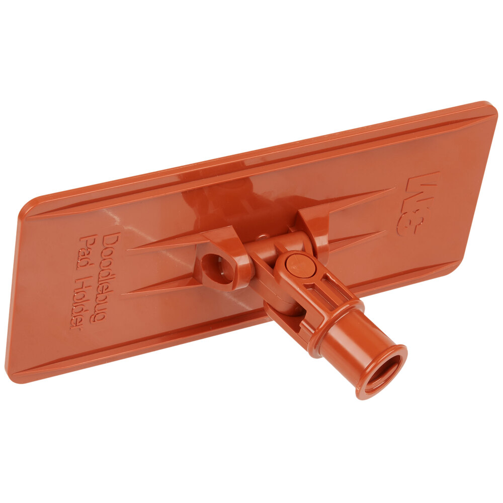 3M 6472 Doodlebug 9" x 3 3/4" Orange Pad Holder