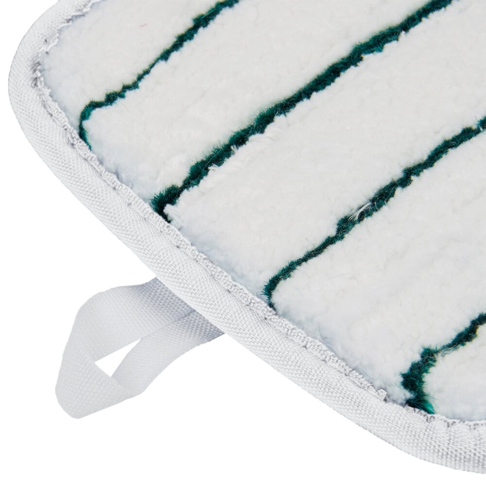 3M 55594 18" White Easy Scrub Flat Mop Pad - 10/Pack