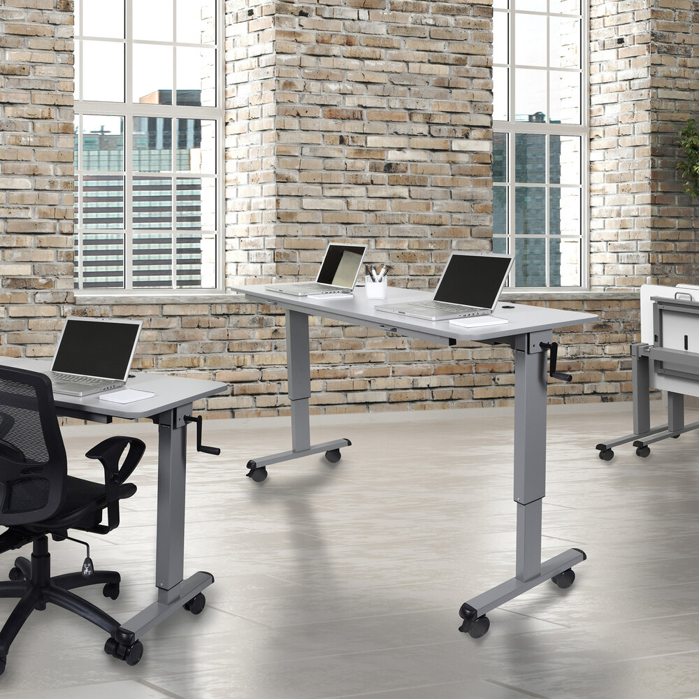 Luxor / H. Wilson Flip Top Nesting Table, 72" Adjustable Height - STAND ...