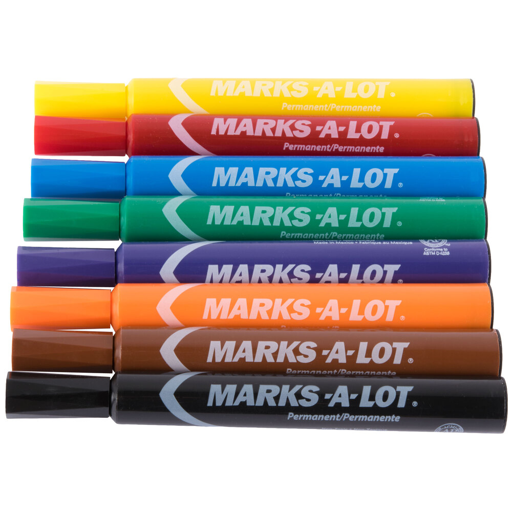 Avery 24800 Marks-A-Lot Large Chisel Tip Desk Style Permanent Marker ...