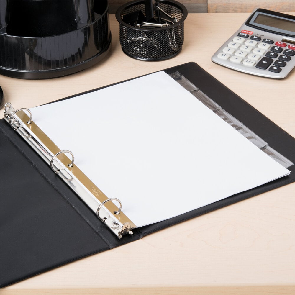 Avery® 11122 Big Tab White Paper 5-Tab Clear Insertable Dividers