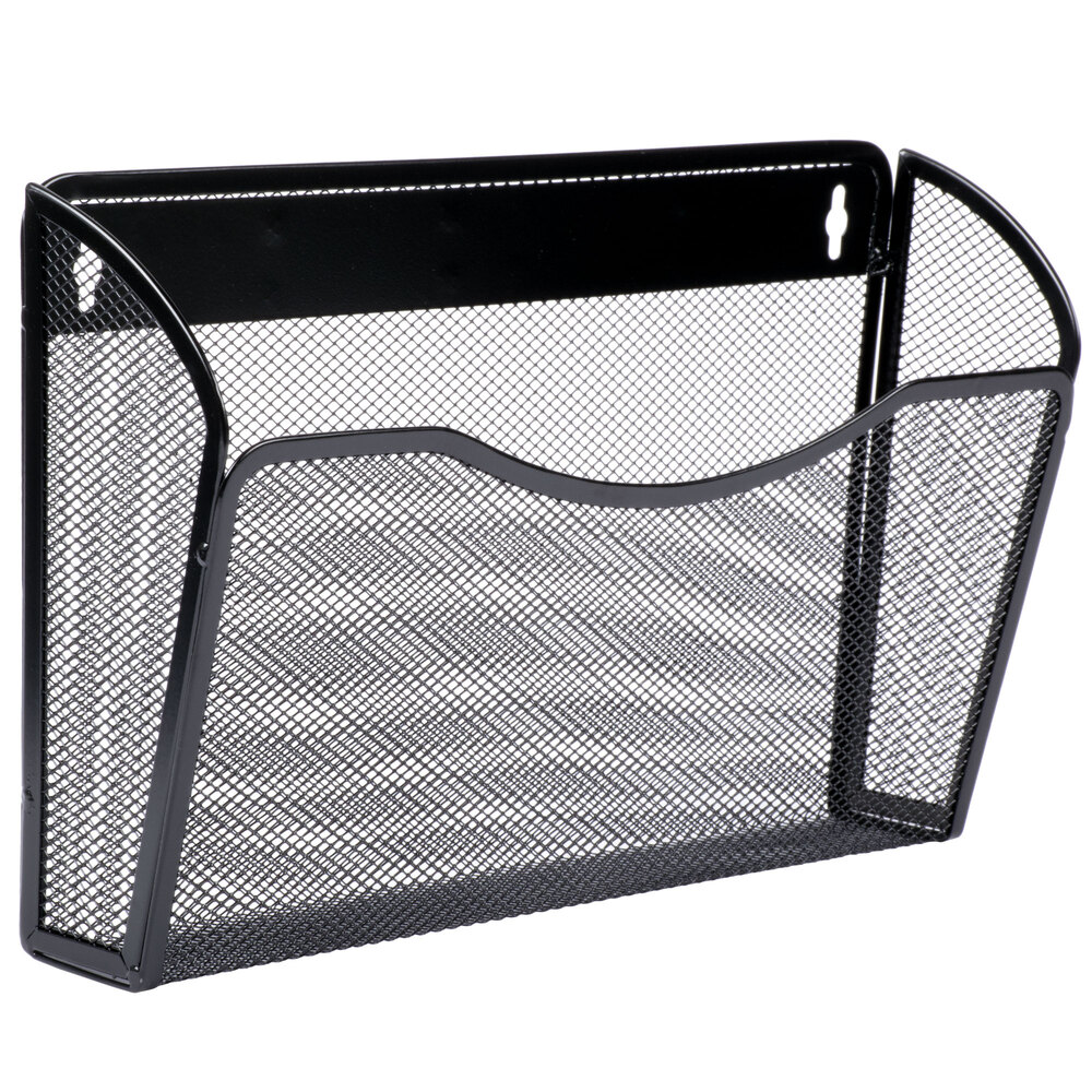 Universal UNV20011 Black Three Pocket Mesh Partition Wall File with ...