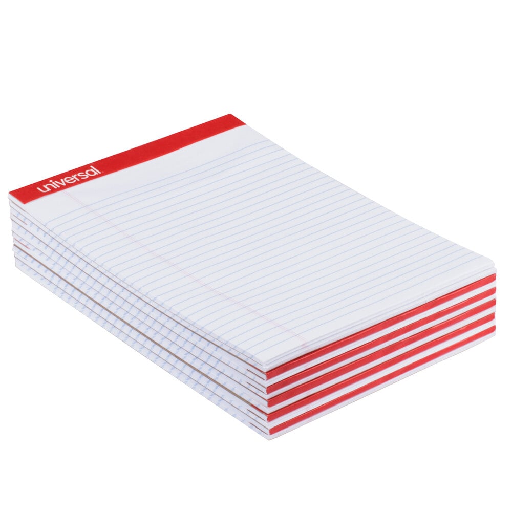Universal UNV20630 Legal Ruled White Perforated Edge Writing Pad ...