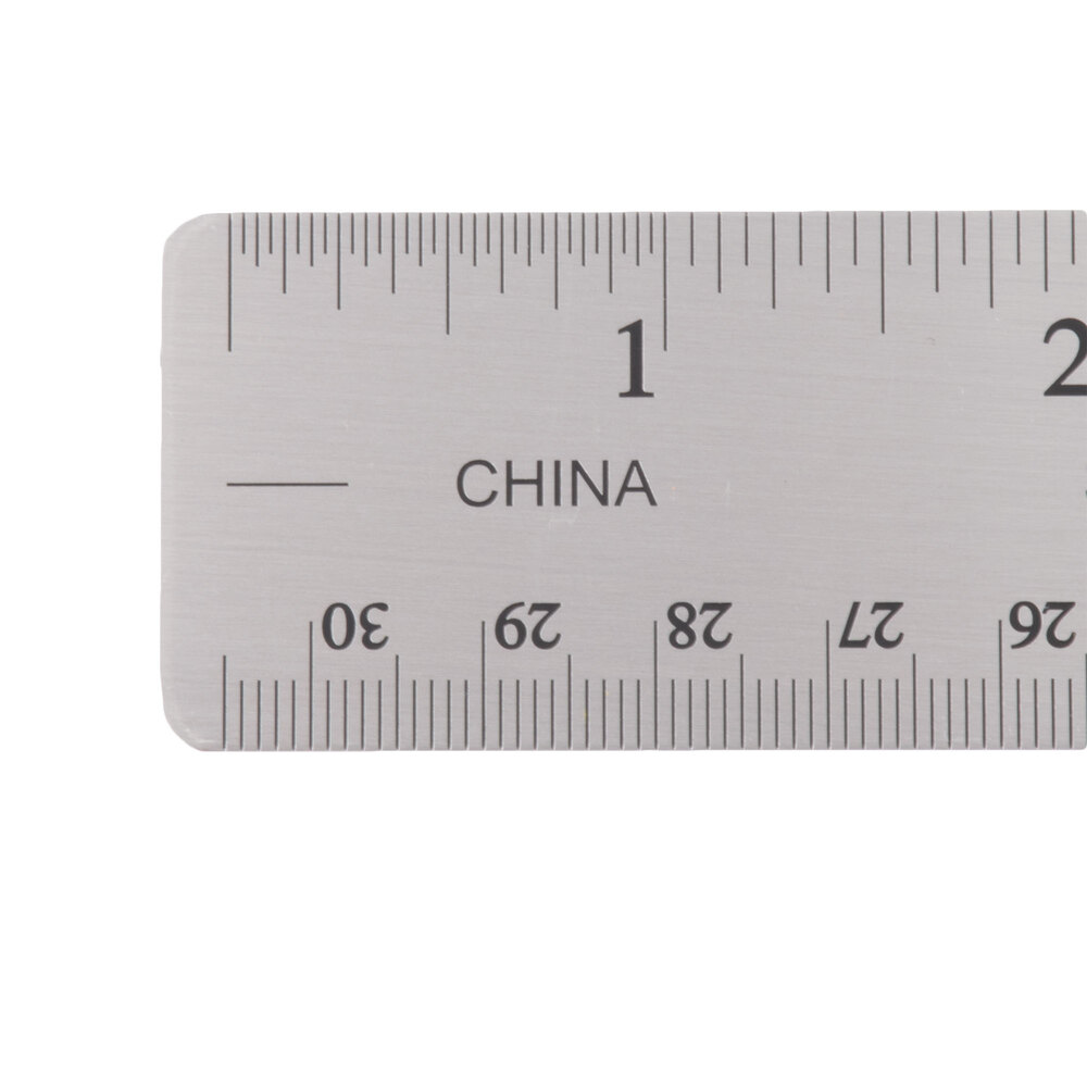 Universal UNV59023 Stainless Steel Ruler with Cork Back and Hanging ...