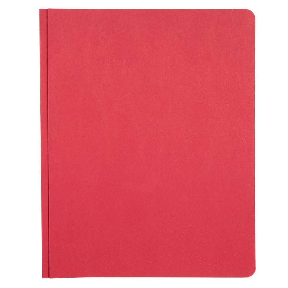 Universal Office UNV57123 11" x 8 1/2" Red Leatherette Embossed Paper ...