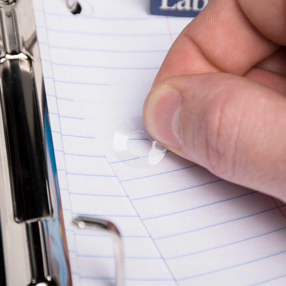 Avery 5721 1/4" Clear Hole Reinforcement Label with Dispenser - 200/Pack