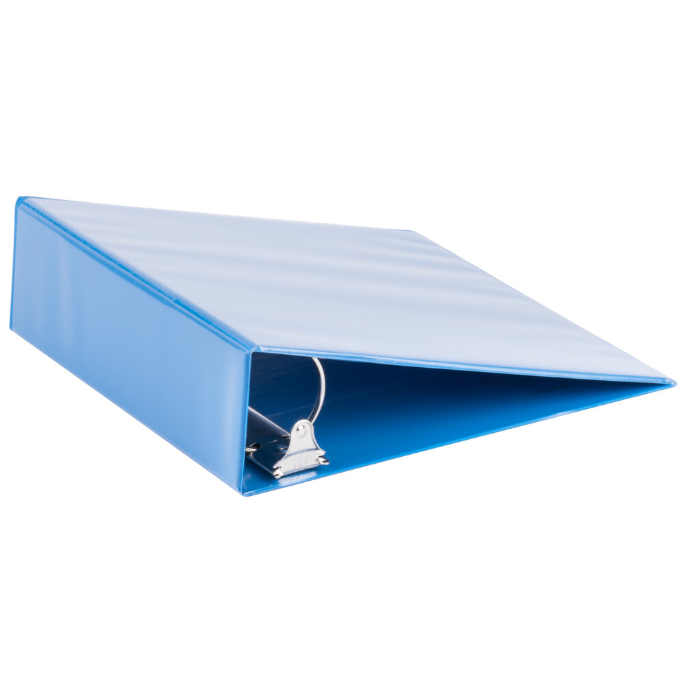 Universal UNV20753 Light Blue Deluxe Non-Stick View Binder with 3 ...