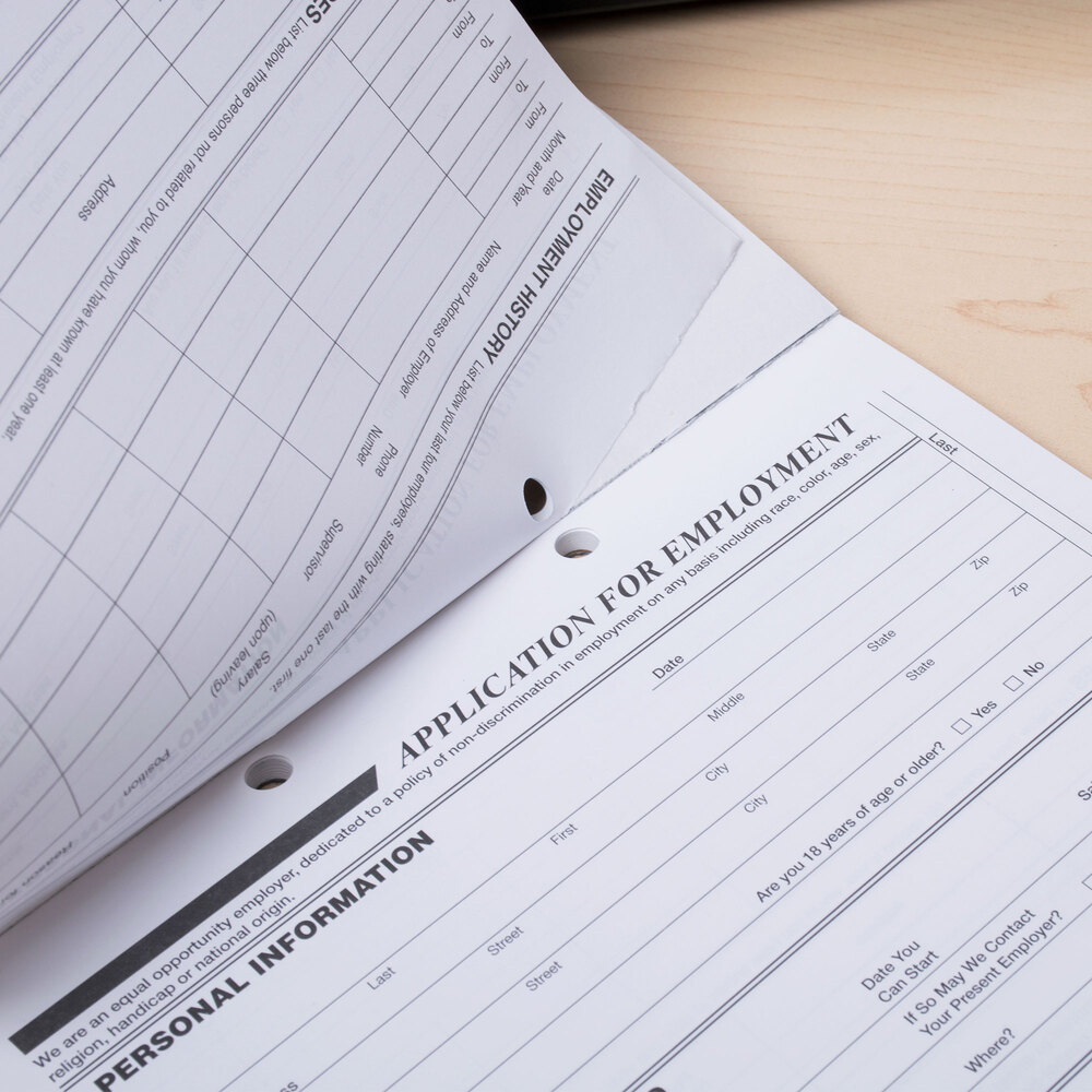 Rediform Office M66026NR Employment Application Book - 50 Sheets ...