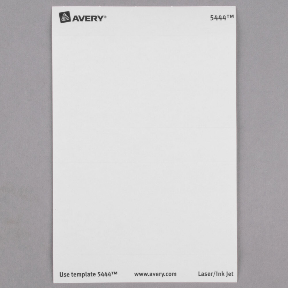 Avery Labels 5444 Word Template